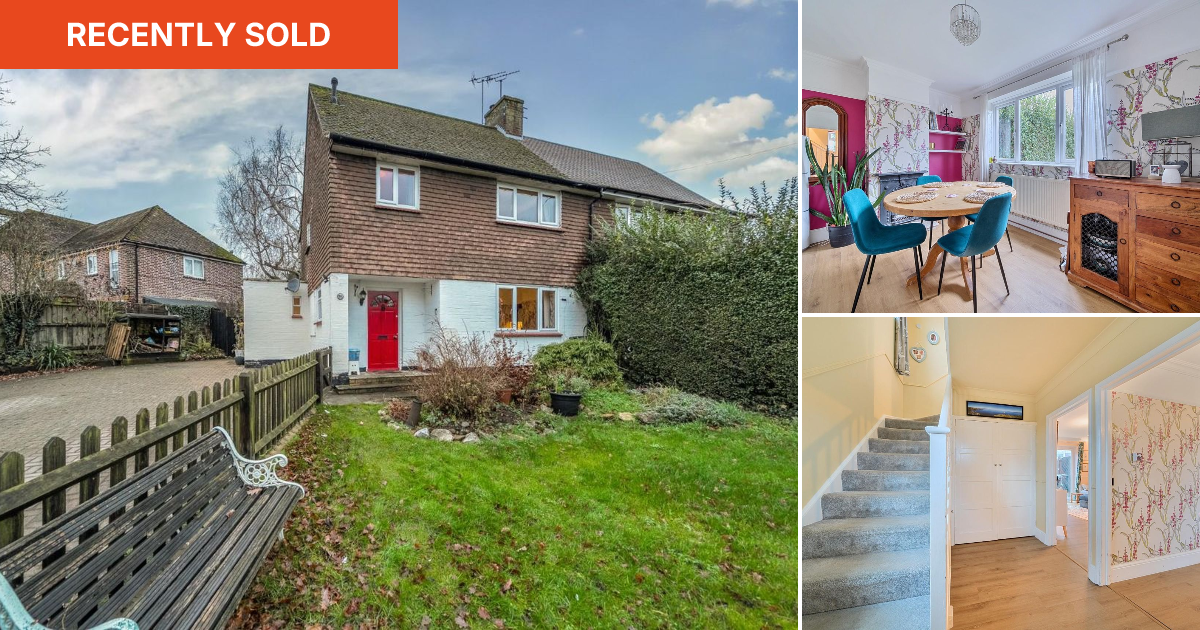 3 bed semi-detached house for sale in Bishops Close, Nettlestead ...